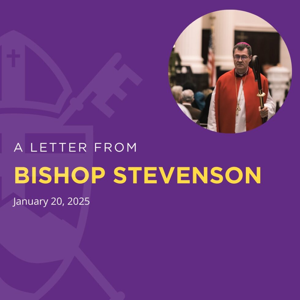 A Letter from Bishop Stevenson - The Episcopal Diocese of Virginia