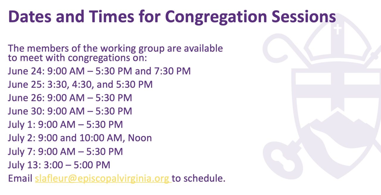 Parish Pledge, Budget, Forms - The Episcopal Diocese of Virginia